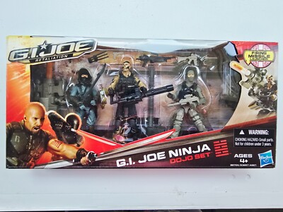 GI Joe Retaliation NINJA DOJO SET Kamakura Roadblock Beachhead 3-pack ...