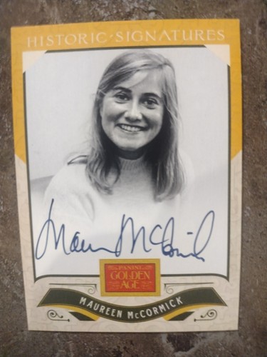 2012 PANINI MAUREEN MCCORMICK GOLDEN AGE HISTORIC SIGNATURES AUTOGRAPH ...