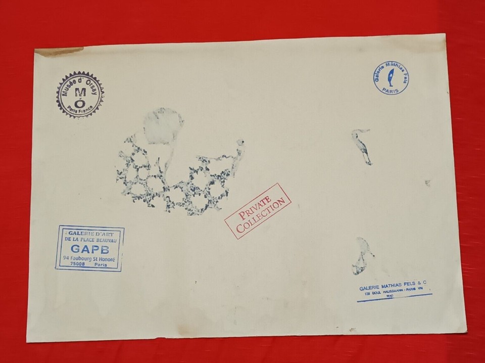 GERDA WEGENER Drawing On Paper (handmade) Signed And Stamped Vtg Art | eBay