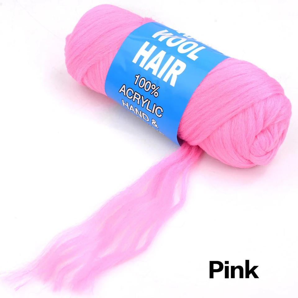 Colorful Brazilian Wool Hair for Braiding Knitting Twist Braids Faux ...