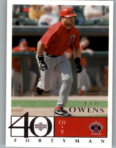 2003 Upper Deck 40-Man Anaheim Angels Baseball Card #18 Eric Owens | eBay
