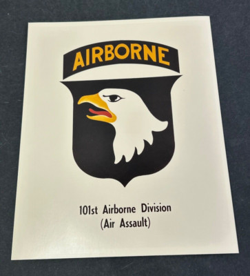 US Army 101st Airborne Division 8x10 Unit Emblem Print | eBay