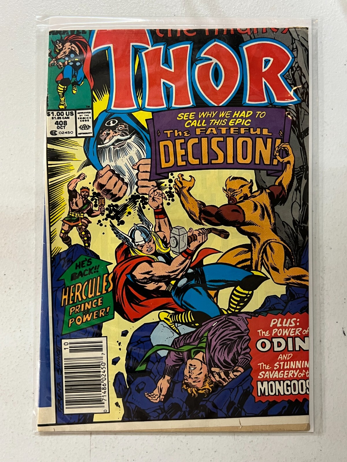 The Mighty Thor #393 | Combin Featuring The Daredevil marvel Comics ...