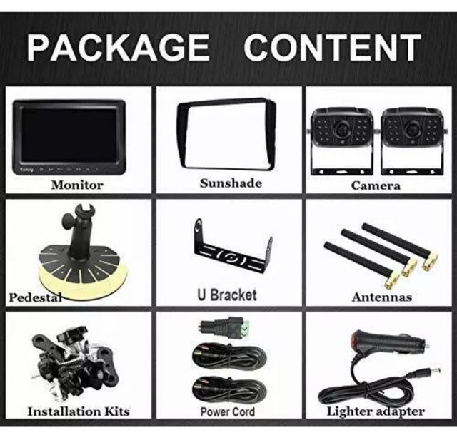 Yakry Y28 FHD 1080p Digital Wireless 2 Backup Camera for RVS Trailers ...