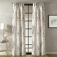 Peri Home Botanical Print One Grommet Curtain Panel 50" X 84" in Blue ...