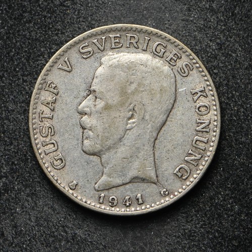 1941 Sweden 1 Krona Silver Coin (bb16464) | eBay