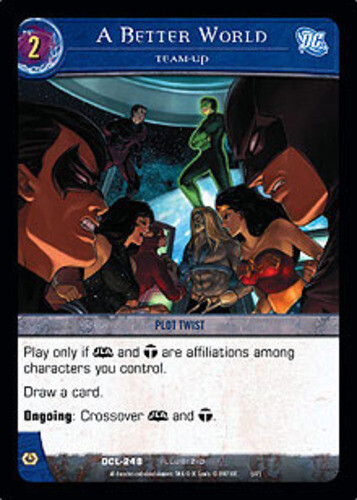 VS System: A Better World, Team-Up [Played] DC Comics Legends TCG CCG ...