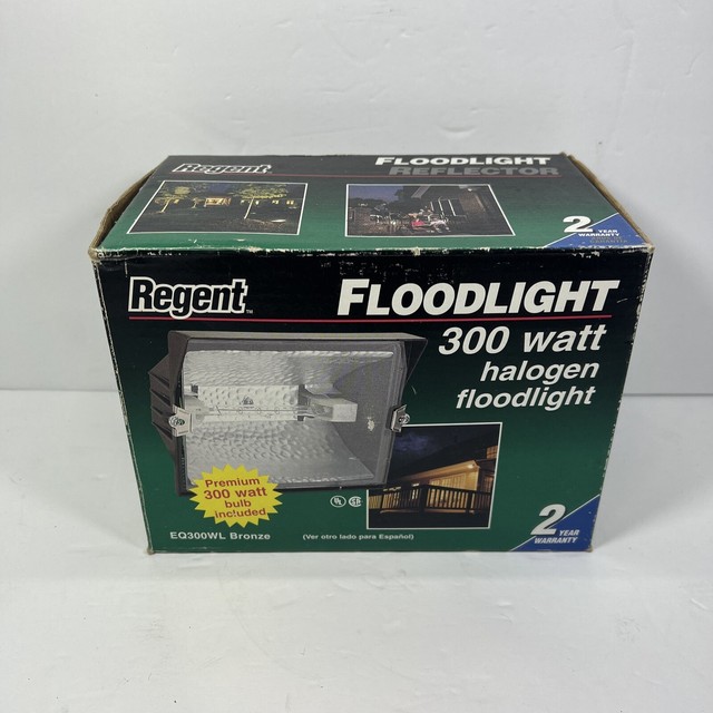 Regent Metal Floodlight EQ300WL Bronze Halogen 300 Watt for sale online ...