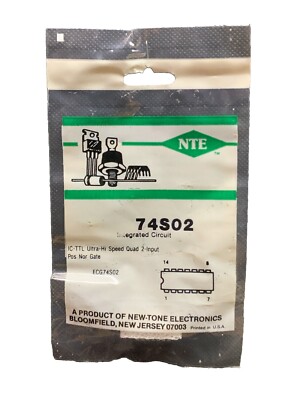 NTE74S02 IC TTL Ultra Hi Speed Quad 2 Input Pos NOR Gate ECG74S02 | eBay