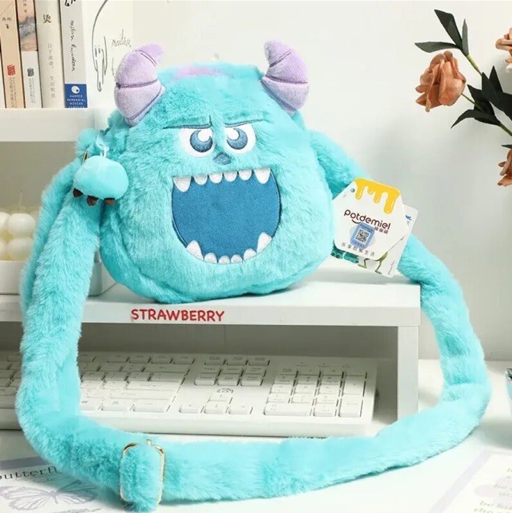 Disney Monsters Inc Plush Shoulder Bag Sulley | eBay