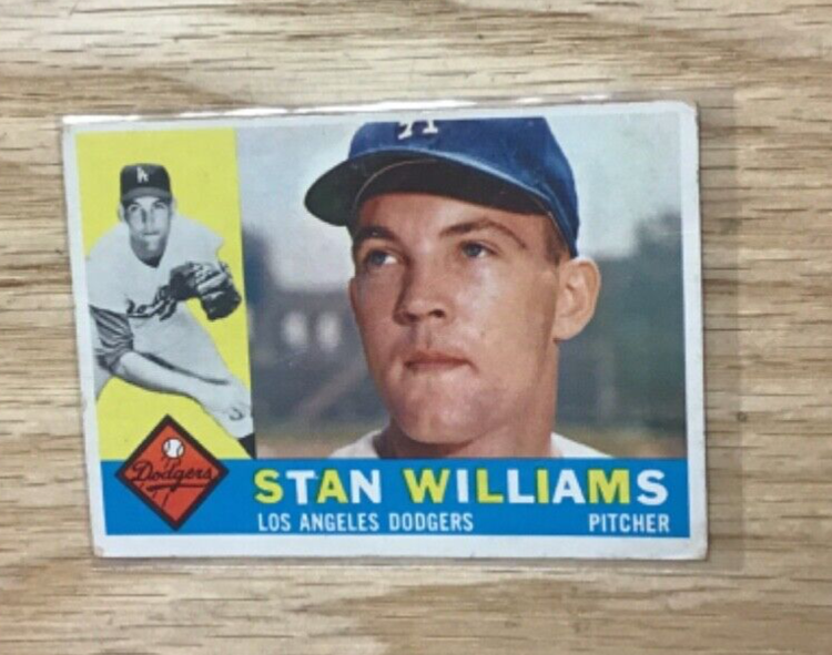 1960 Topps Baseball Stan Williams Los Angeles Dodgers Card #278 | eBay