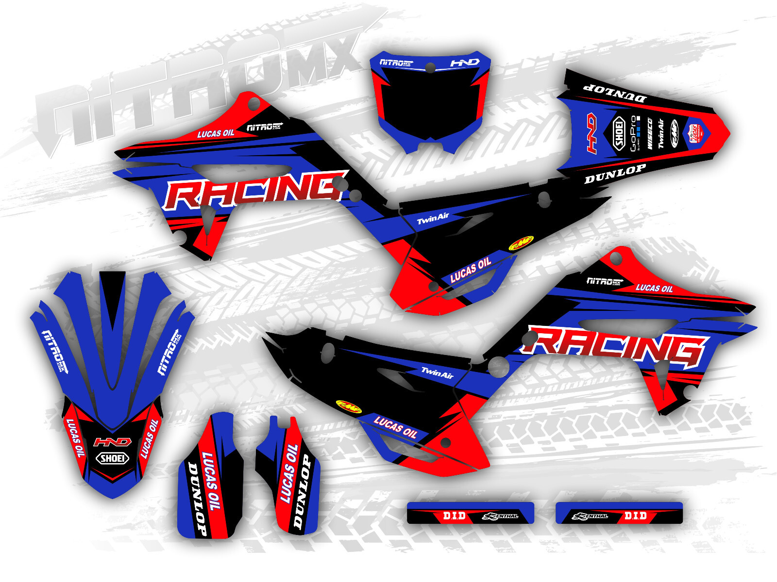 Graphics fits POLISPORT RESTYLE Style 2022 Honda CR 125 250 R 2002 ...
