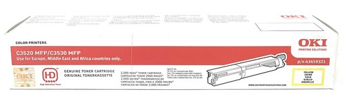 OKI 43459321 Toner Original Gelb Für OKI C3520 MFP / C3530/MC350/MC360 [A Box] 5031713037927 ...