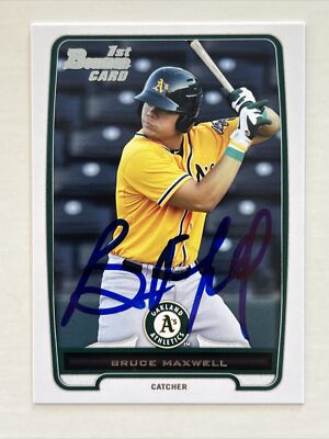 Bruce Maxwell Autographed 2012 Bowman #BDPP41 In Person N397 | eBay