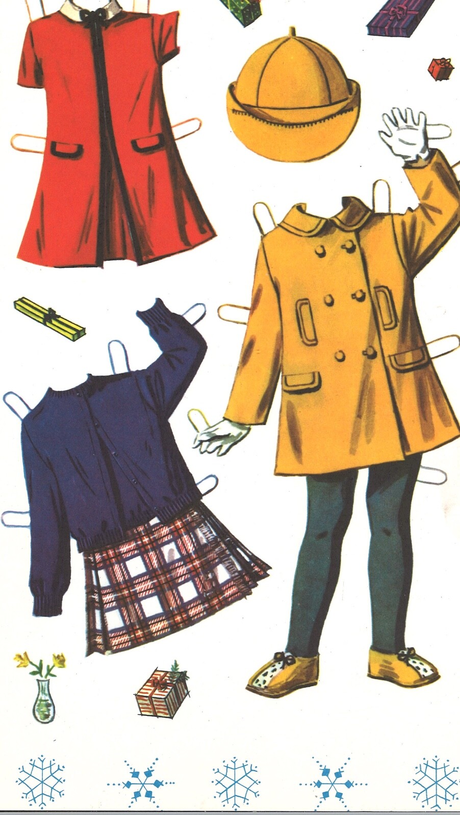 VINTAGE 1960s MOLLY PAPER DOLL LASER REPRODUCTION~CUTE RARE Org SZ ...