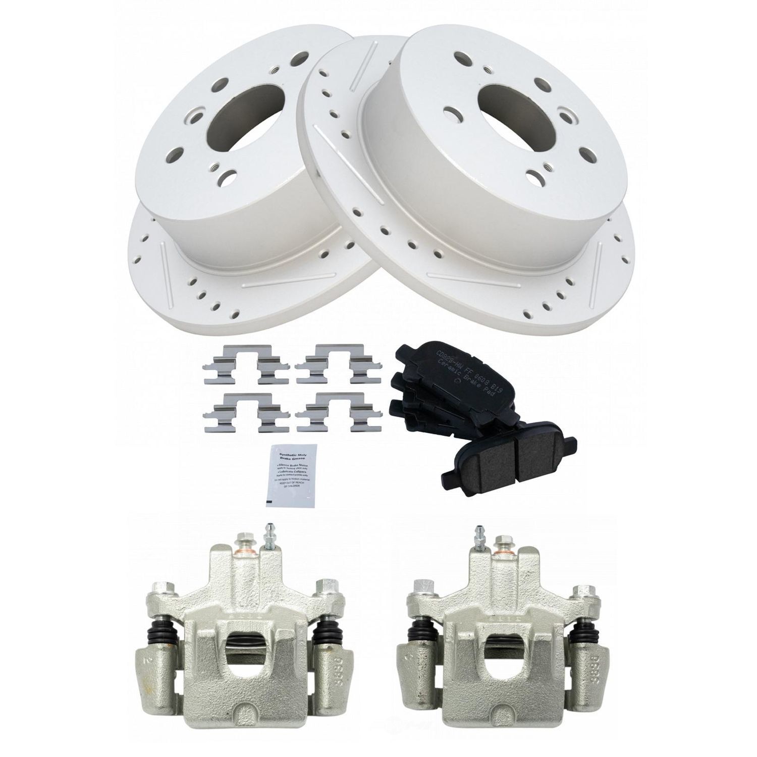 Disc Brake Kit-Performance Brake Pad and Rotor Kit TRQ BKA21280 for ...