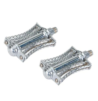 Double Square Twisted Butterfly Pedals 1/2" Chrome Dragster Lowrider ...