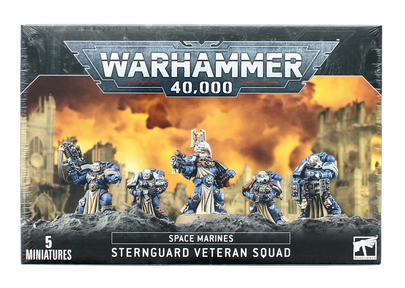 Warhammer 40,000 Space Marines Sternguard Veteran Squad 5-Minatures 48 ...