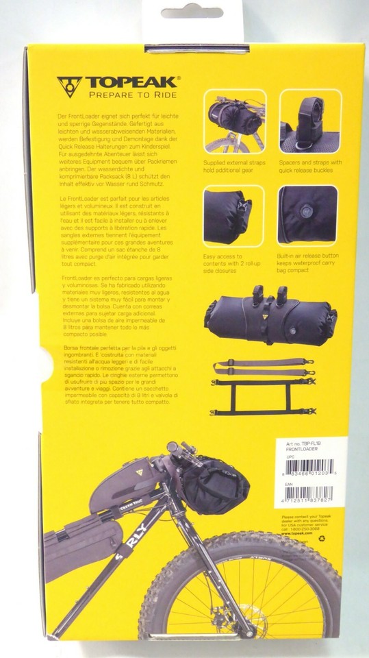 Topeak Frontloader Handlebar Mount Bag | eBay