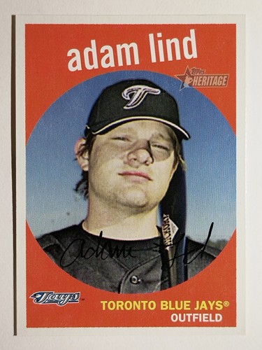 2008 Topps Heritage Black Back #178 Adam Lind | eBay