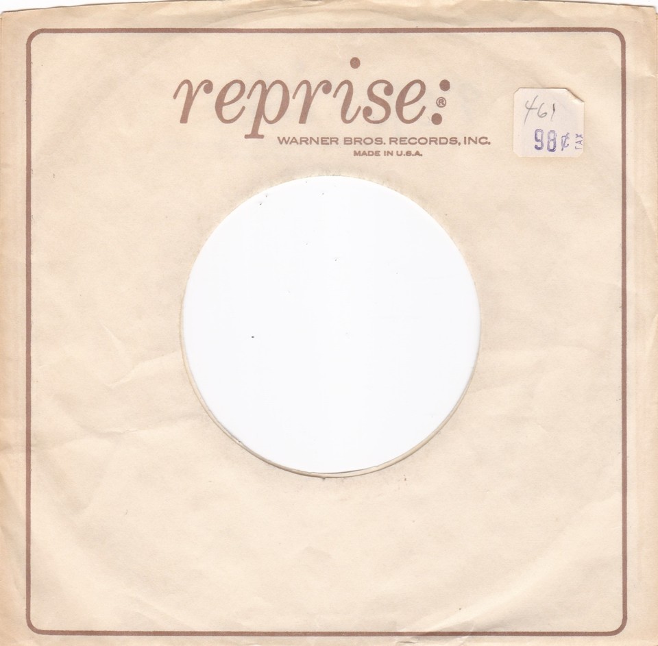 60'S REPRISE WARNER BROS. LABEL ISSUE #9 7" 45RPM Original Record ...