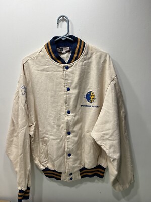 Vintage TOYS Movie Robin Williams Crew Letterman Canvas Jacket Sz Large ...