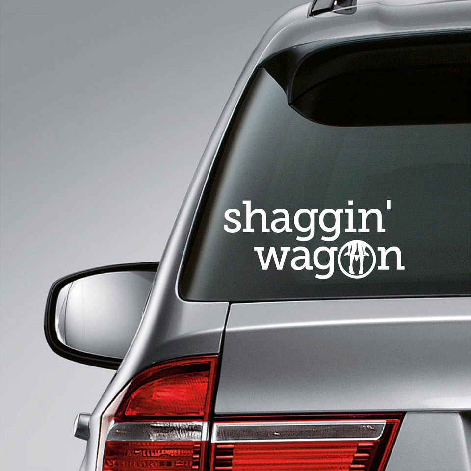 NEW - Shaggin Wagon - Funny - Euro Tuner Car decal / sticker - the MOST ...