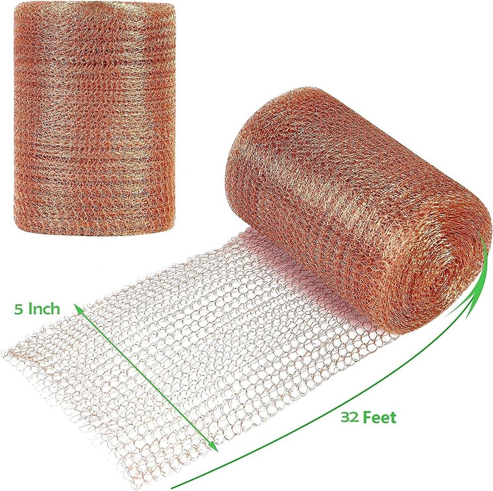 Copper Mesh Roll for Mice Rat Rodent Repllent Sturdy 32 Feet Copper ...