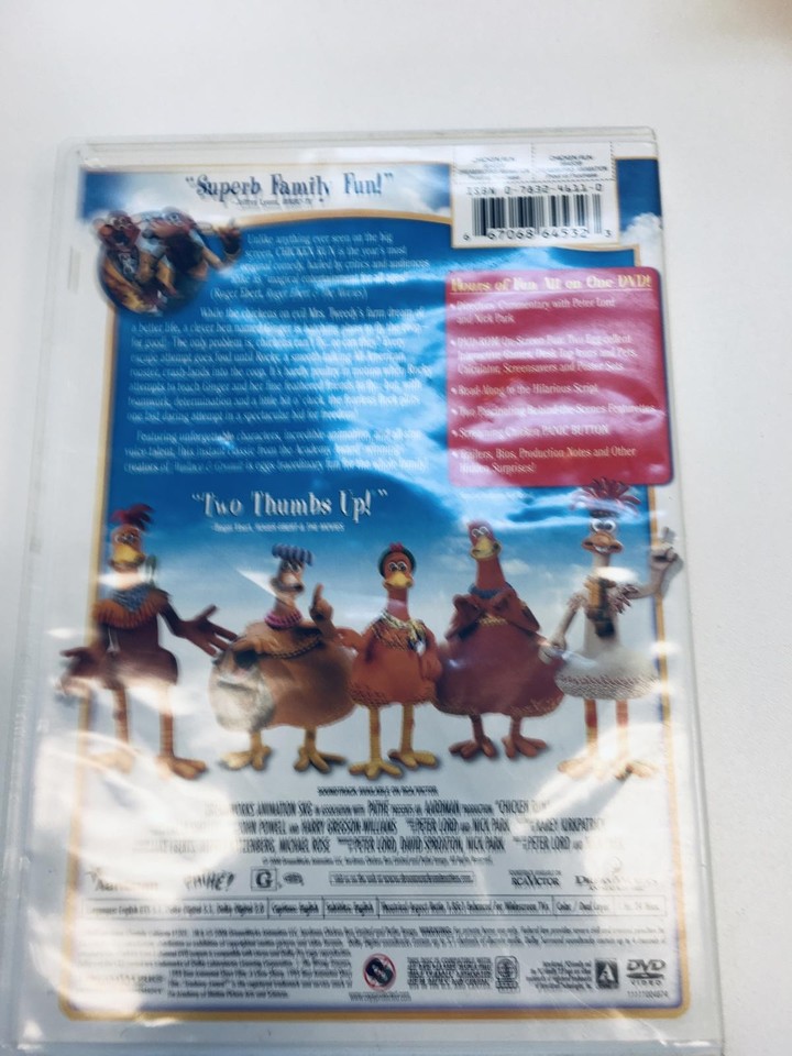 Chicken Run DVD Movie - Family Fun Animated Adventure - FREE & FAST ...