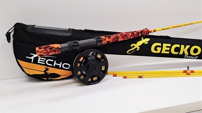 Echo Gecko Trout Fly Rod Kit w/ reel and line - 7'9" - 5wt - 4pc - NEW ...
