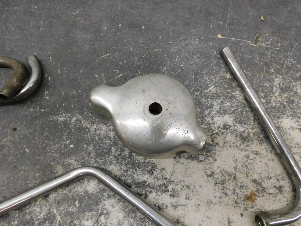 Harley Panhead Knucklehead Shovelhead Oil Filter Canister Top W/ Lines 2463