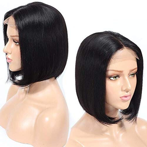 Reaktack 12 inch straight center part 4x4 lace front dark brown real ...