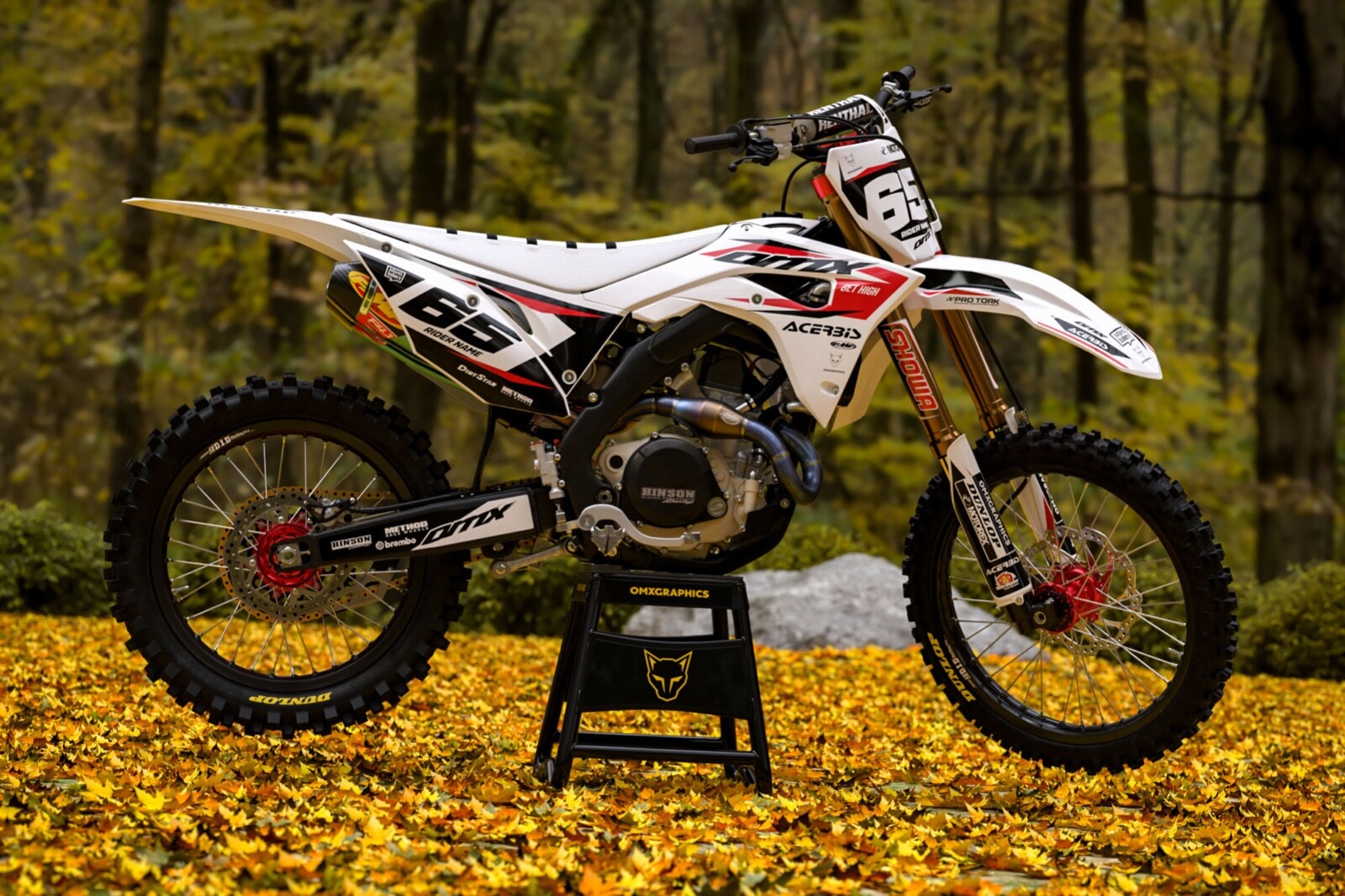 Pro Quality Mx Graphics Kit HONDA CRF 250 250R 450 ATTACK OMX Graphics ...