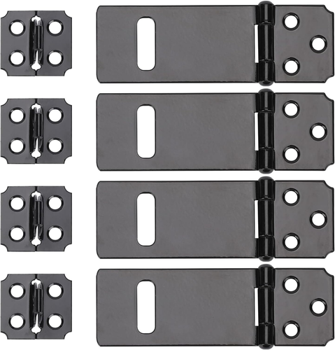 4 Pack Hasp Latch Lock 3 Inch Stainless Steel Door Locks Safety Padlock ...