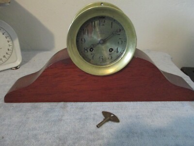 RARE 1898-1909 CHELSEA SHIPS CLOCK MOVEMENT THEODORE B. STARR BRASS ...