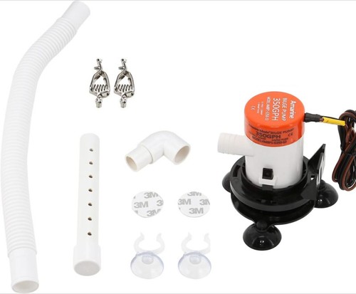 Marine Portable Livewell Aeration Pump System Pump Aerator 350 GPH for ...