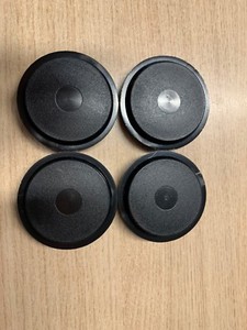 4 X LARGE BLACK CASTOR CUPS Carpet/Floor Chair/Sofa Furniture ...