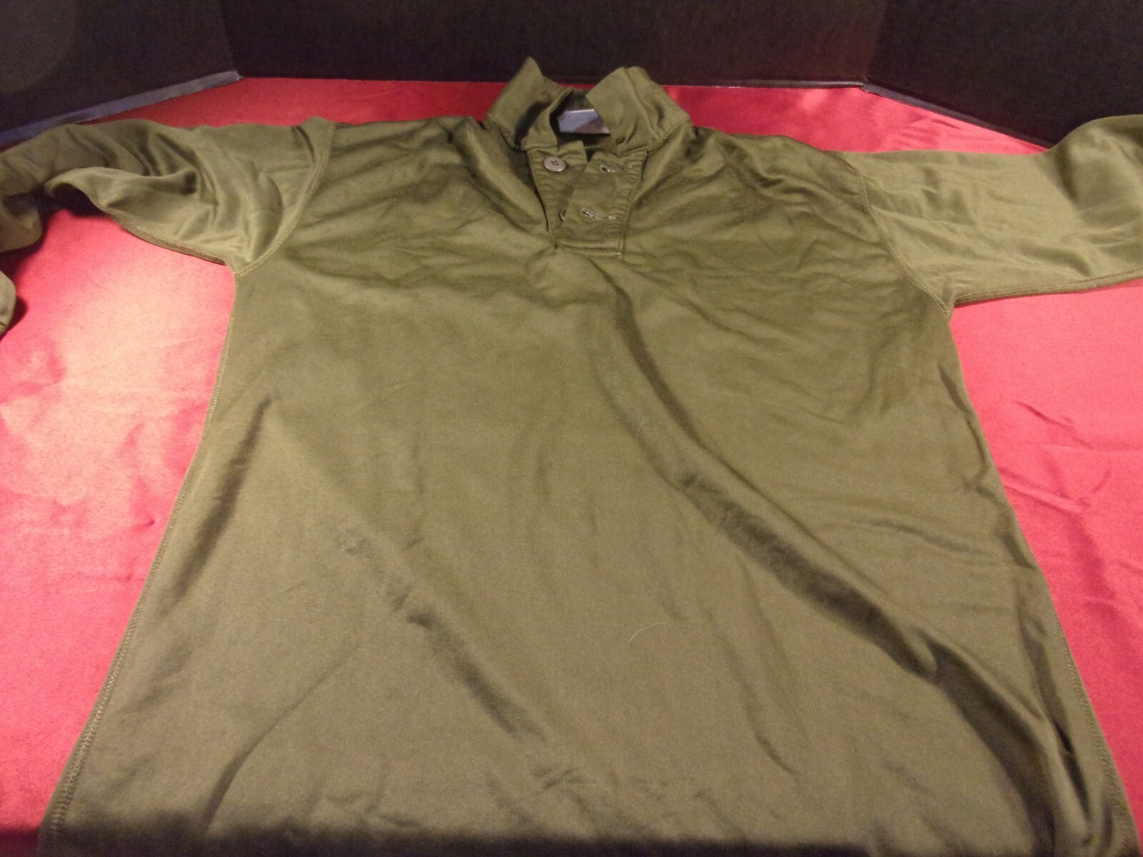 USAF ARMY USN HEAT RETENTIVE MOISTURE RESISTANT GREEN SLEEP SHIRT ...