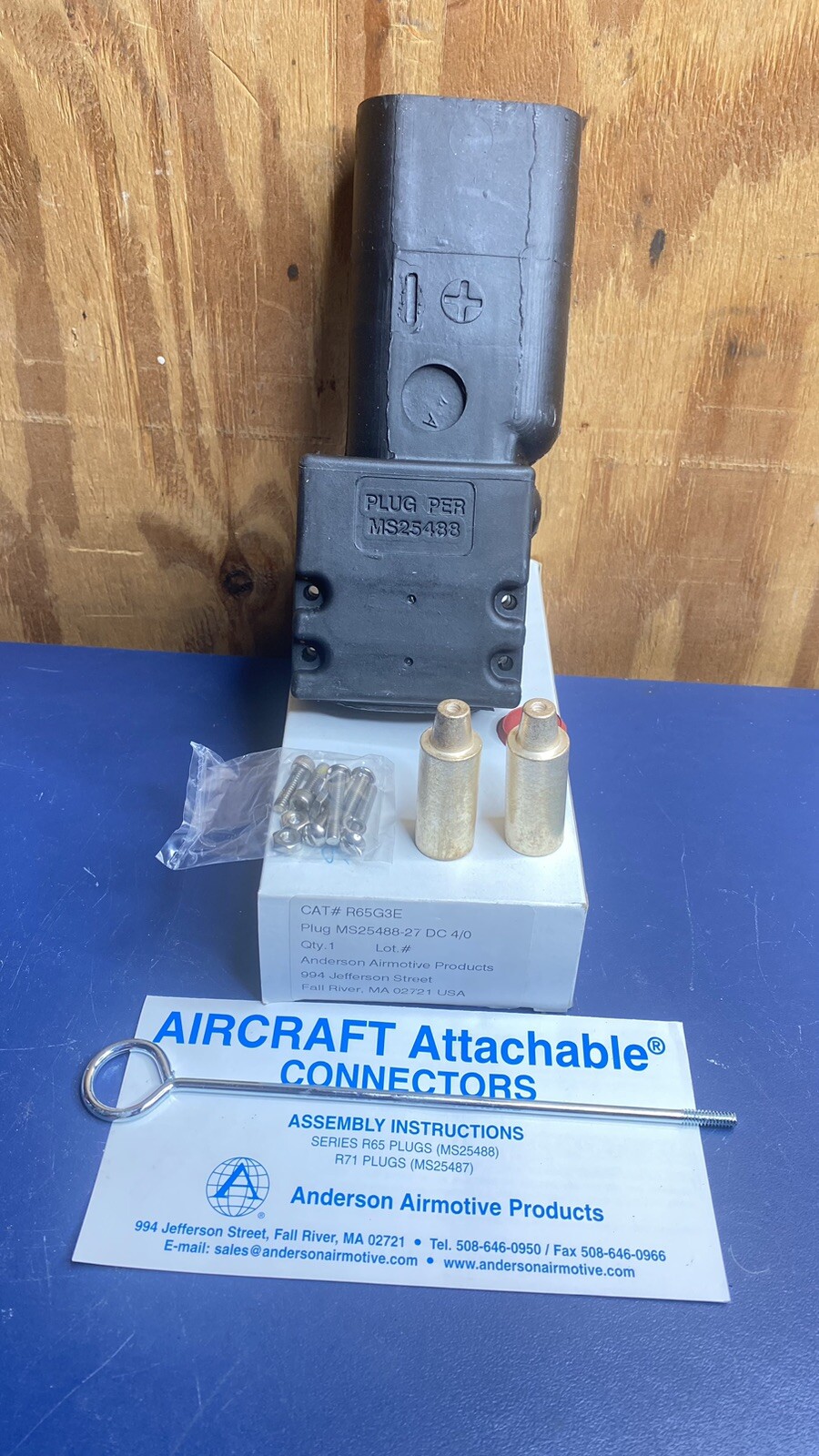 ANDERSON AIRMOTIVE MS25488-27 3 POLE CONNECTOR PLUG HOBART 400 600 R65 ...