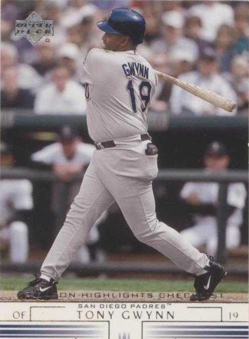 2002 Upper Deck - Season Highlights Checklist Tony Gwynn #495 for sale ...