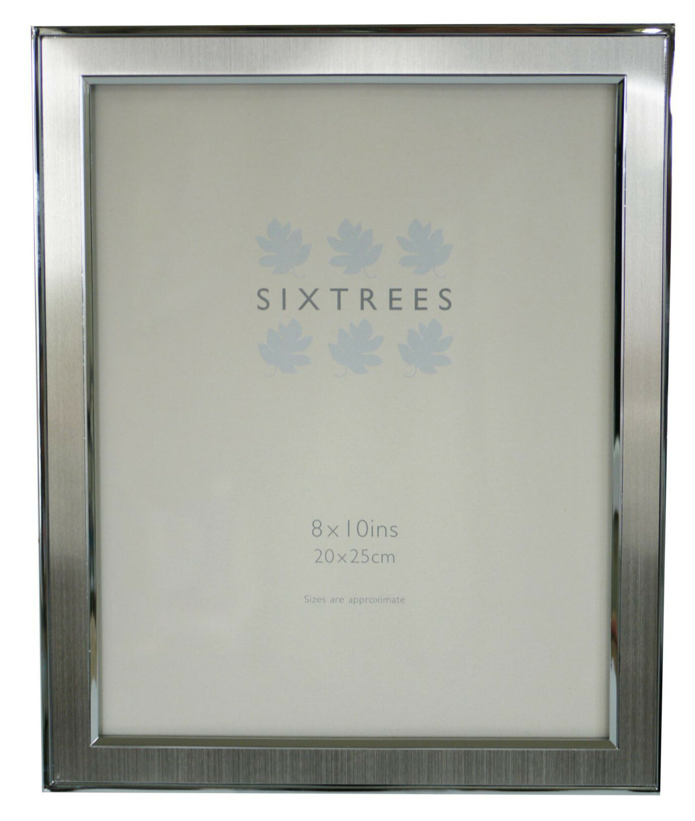 Polished Silver and Pewter inlay Photo Frames 4 sizes Abbey by Sixtrees ...