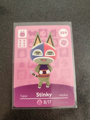 Stinky Nintendo Animal Crossing Amiibo Character Card | eBay