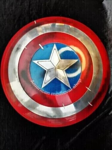 American Medieval Captain America Shield Marvels Avenger Metal Prop For ...