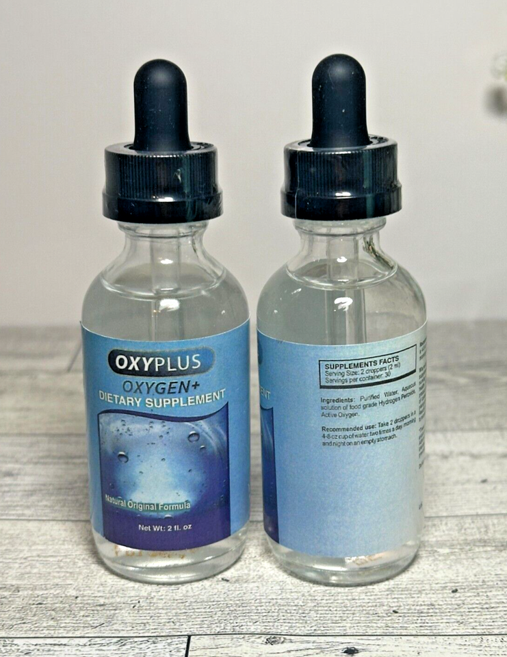 2 Oxygen 02 Liquid Drop Purified Healthy Stabilized Cellular Energy ...