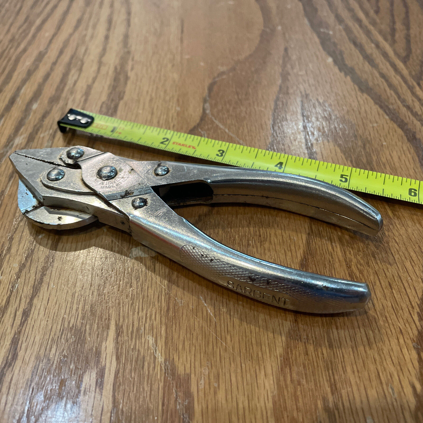 Vintage Sargent & Co. New Haven, CONN. 5-1/2” Parallel Pliers with Side ...