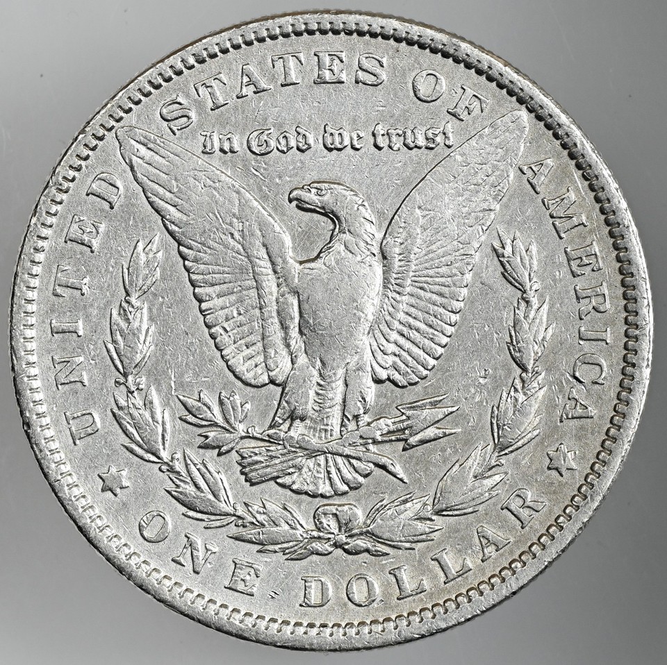 1884-P $1 MORGAN SILVER DOLLAR FINE+ DETAILS "CLEANED/SCRATCH" (250708 ...
