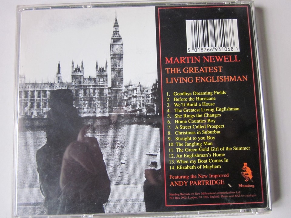 Greatest Living Englishman Martin Newell CD (feat Andy Partridge XTC ...