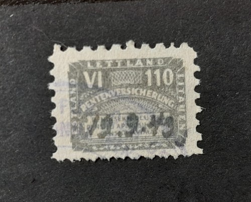 WWII German occupation Ostland Estonia Latvia Lithuania Revenue stamp ...