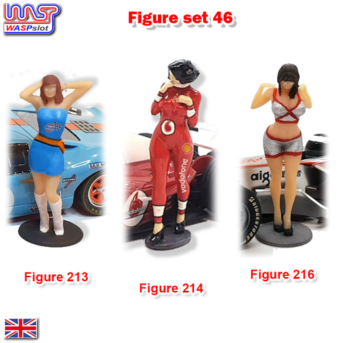 Trackside Unpainted Figures Scenery Display 3 x Grid Girls Set 46 New 1 ...