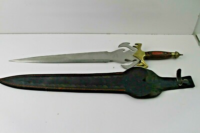 LARGE 25" PAKISTAN DAGGER WITH LEATHER SHEATH | eBay